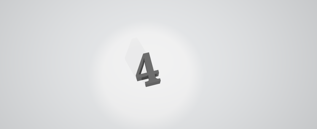 Number 4 by austin simon | Download free STL model | Printables.com