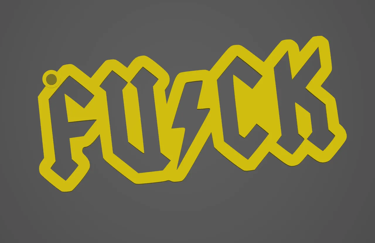 Keychain FU_CK by Carvalheira3DStudio | Download free STL model ...