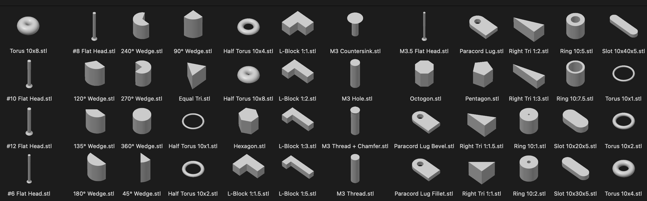 Mike's Gallery Shapes v6 by mscalora | Download free STL model ...