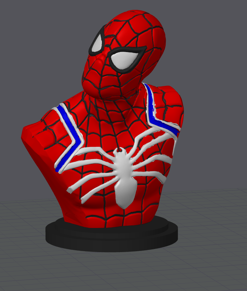 Multi-Colour Spider-Man Bust by JackHammer | Download free STL model ...