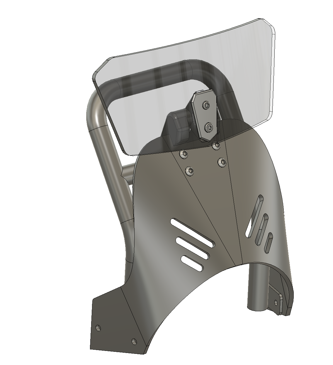Royal Enfield Himalayan BS4 wind deflector and windshield extension kit ...