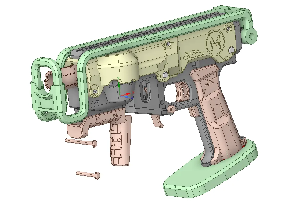 Flywheel Nerf Blaster: Mk41 - Royobion - Protean Remix by Meaker VI | Download free STL model ...