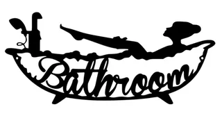 Subtle Bathroom Sign by koobj | Download free STL model | Printables.com