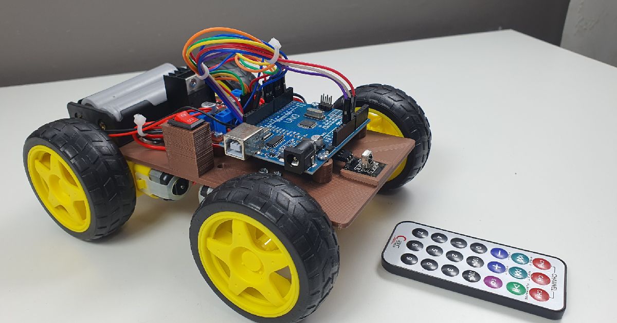 Remote Control Car Using Arduino Board by Callmelee | Download free STL ...