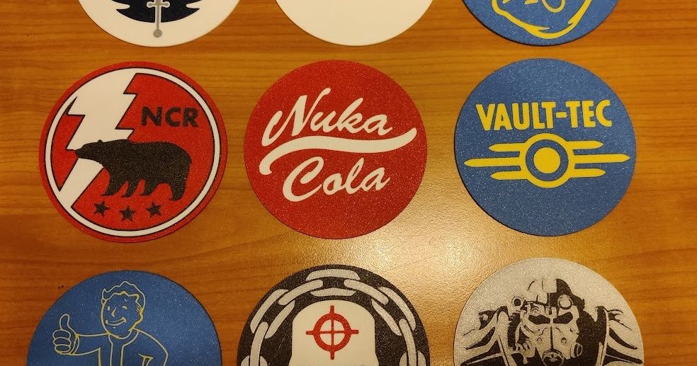Fallout Coasters by cv6Channel | Download free STL model | Printables.com