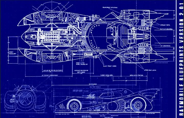 Batmobile Scheme by julian_nikolovv | Download free STL model ...