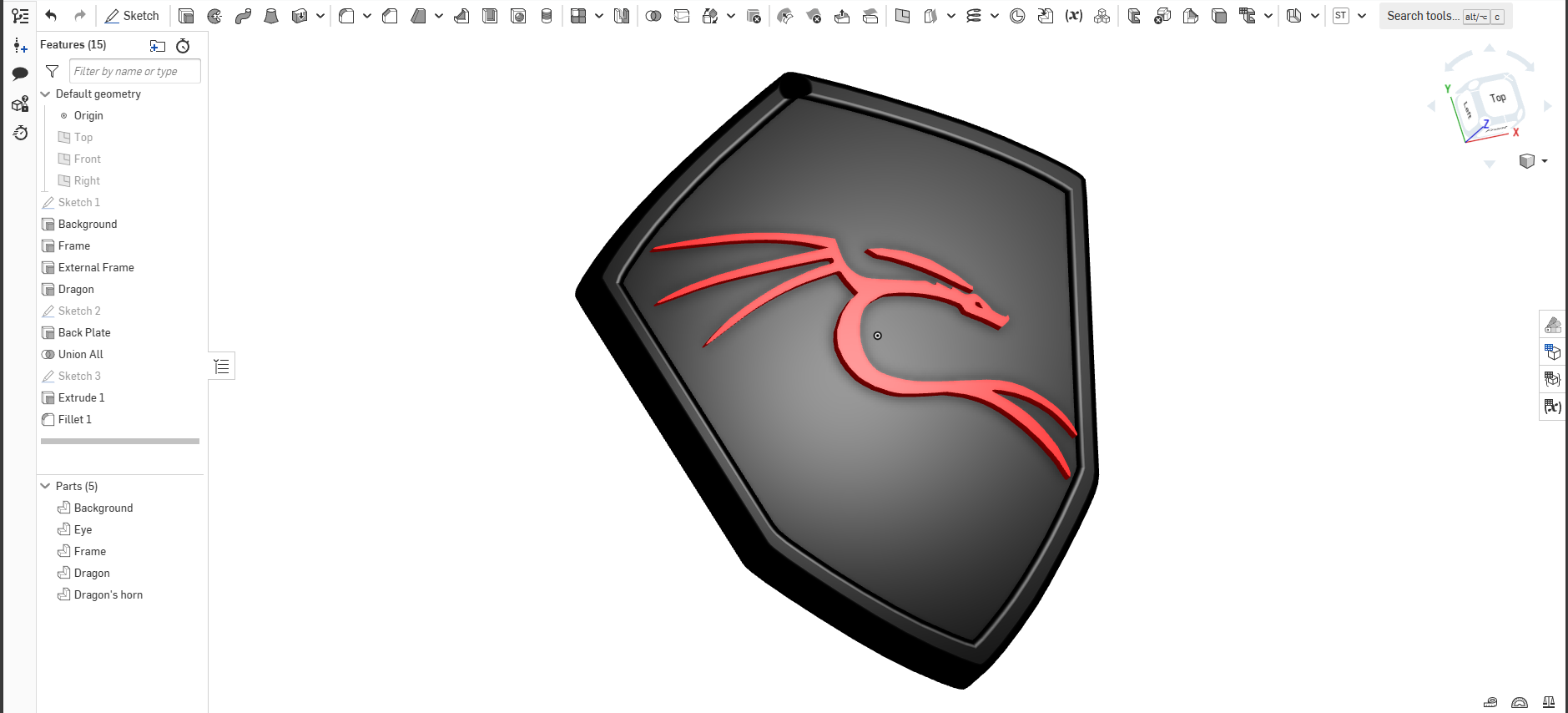 Kali Linux logo keychain by florinux | Download free STL model ...