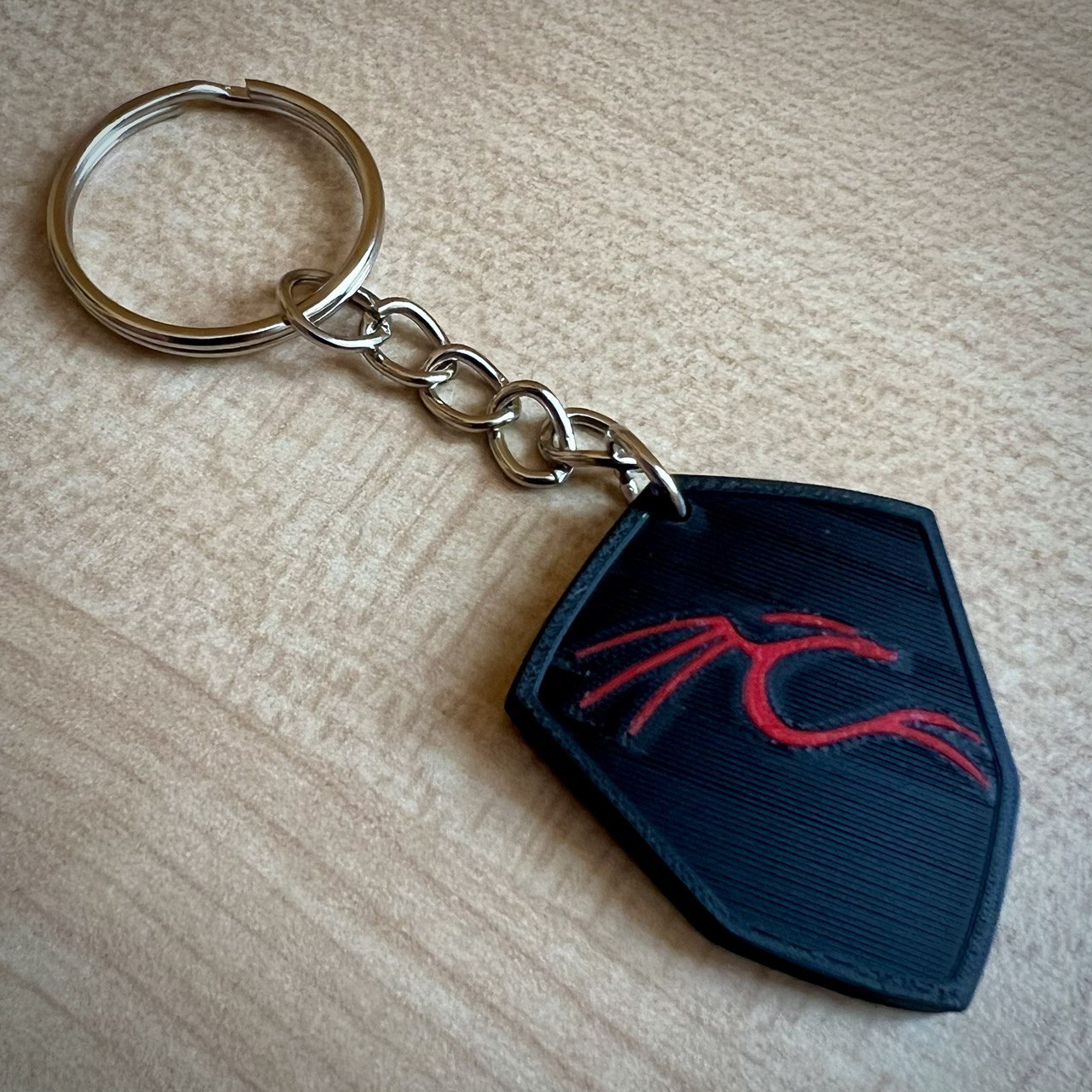 Kali Linux logo keychain by florinux | Download free STL model ...