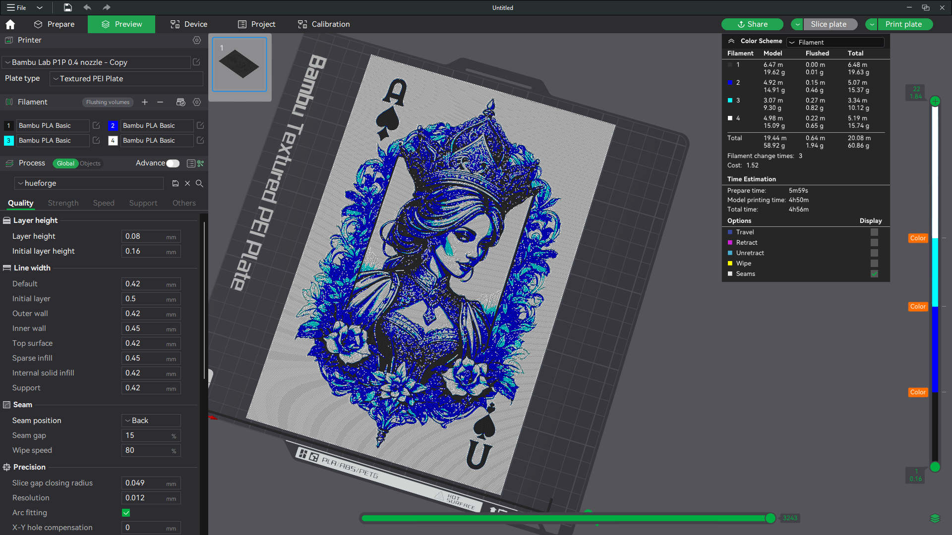 Blue Queen by julian_nikolovv | Download free STL model | Printables.com