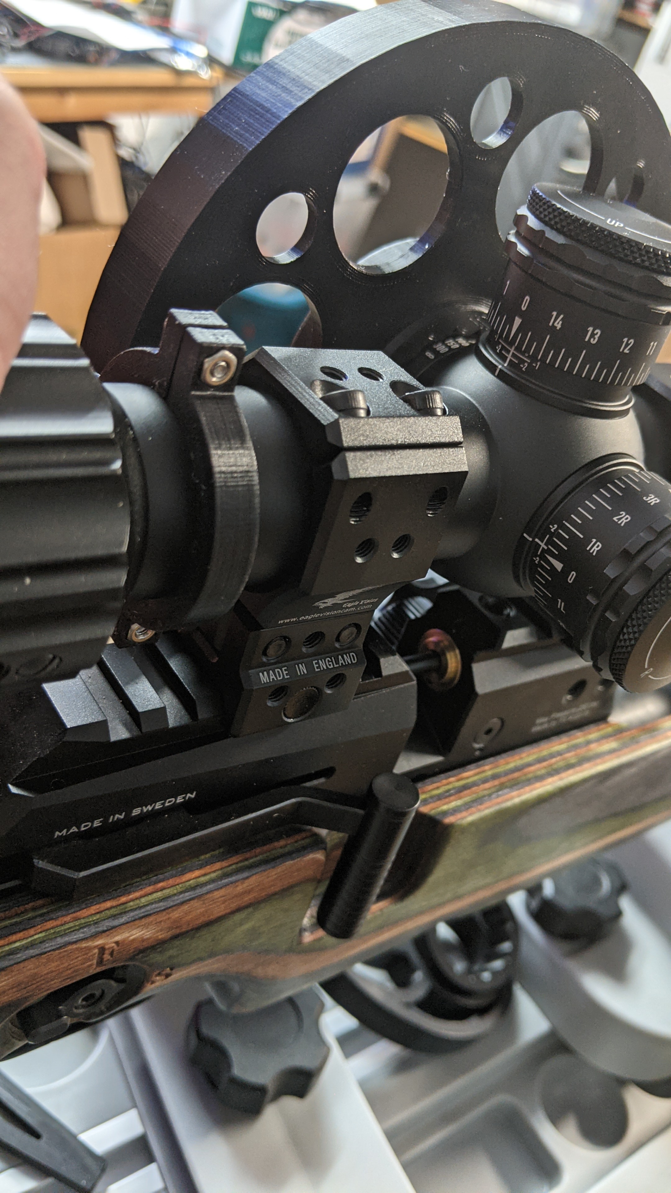 Parallax Wheel For An Airgun Scope Element Helix Por Bill Ruehl