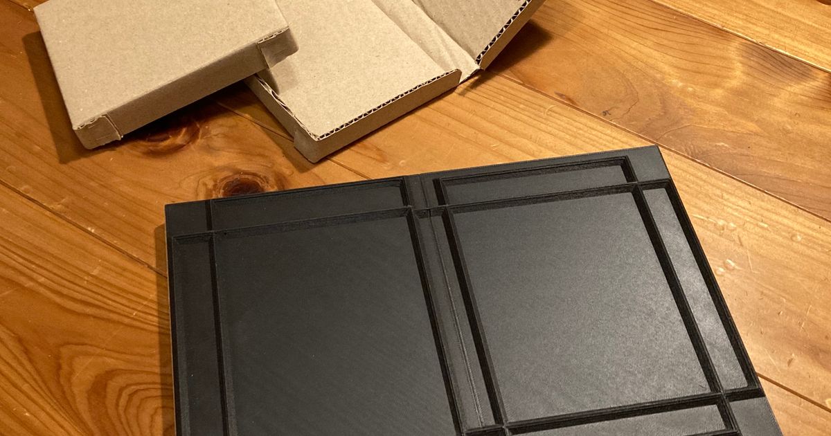 Press Mold for Making Small Cardboard Box by cocian | Download free STL ...