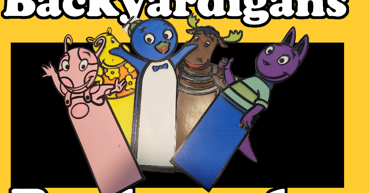 Backyardigans Bookmarks by iqless | Download free STL model ...