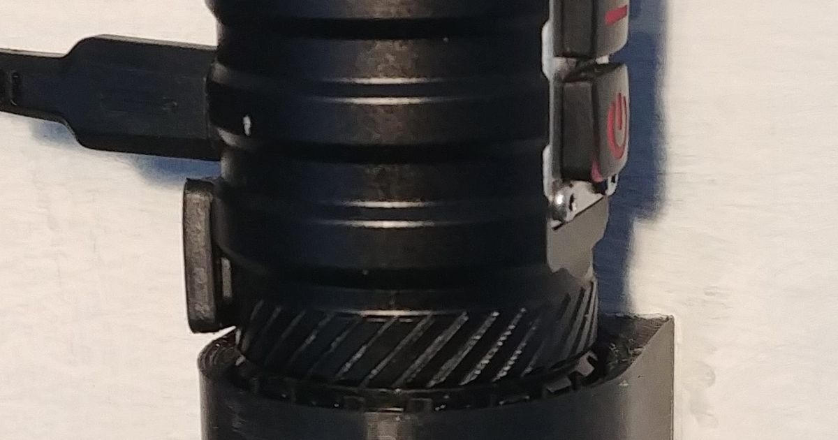 Flashlight holder attached to the wall by Brutal3D | Download free STL ...