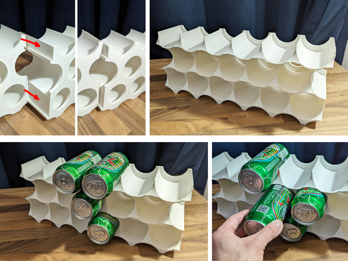 Beer Can Rack - EIGHT by SaitoSquare | Download free STL model ...