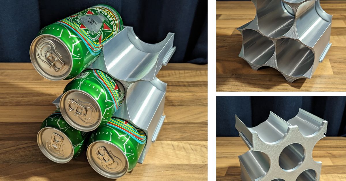 Beer Can Rack - FIVE by SaitoSquare | Download free STL model ...