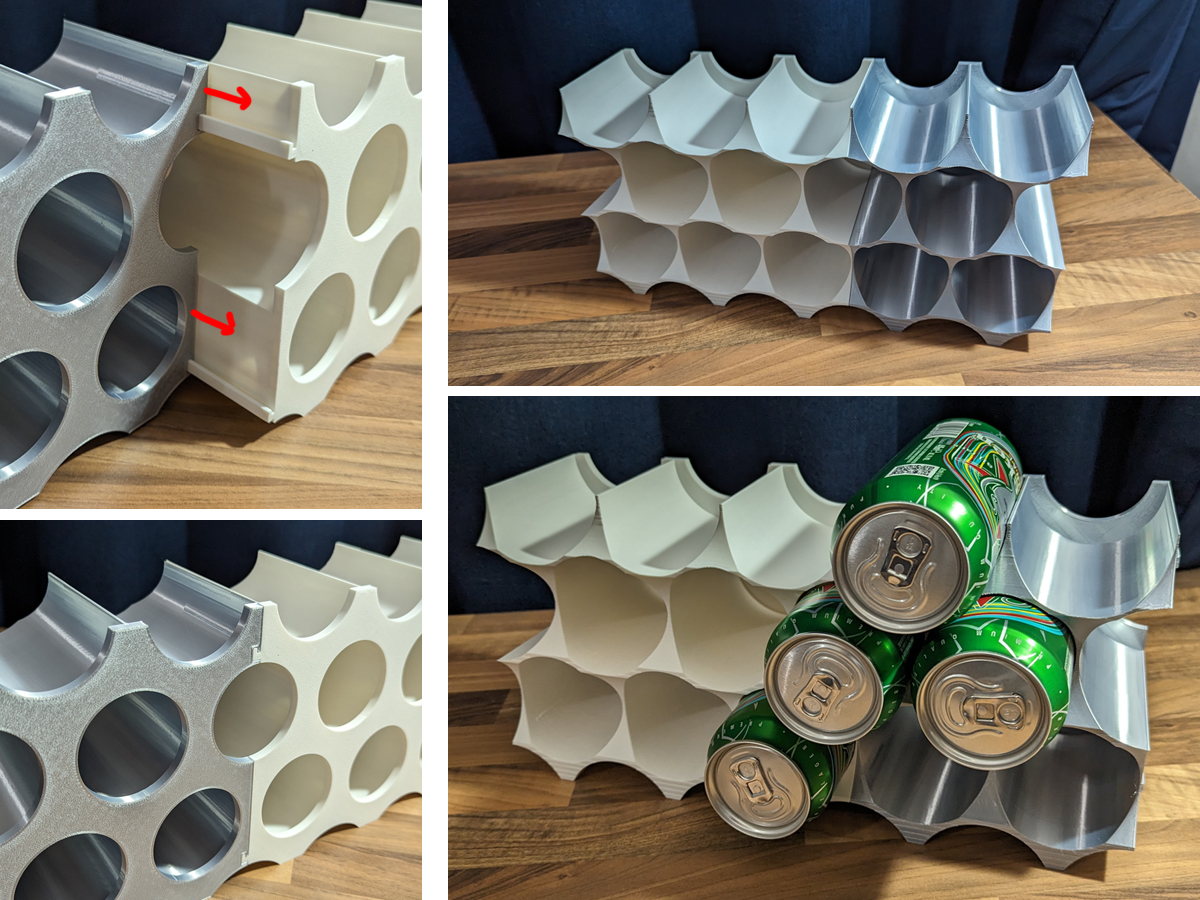 Beer Can Rack - FIVE by SaitoSquare | Download free STL model ...