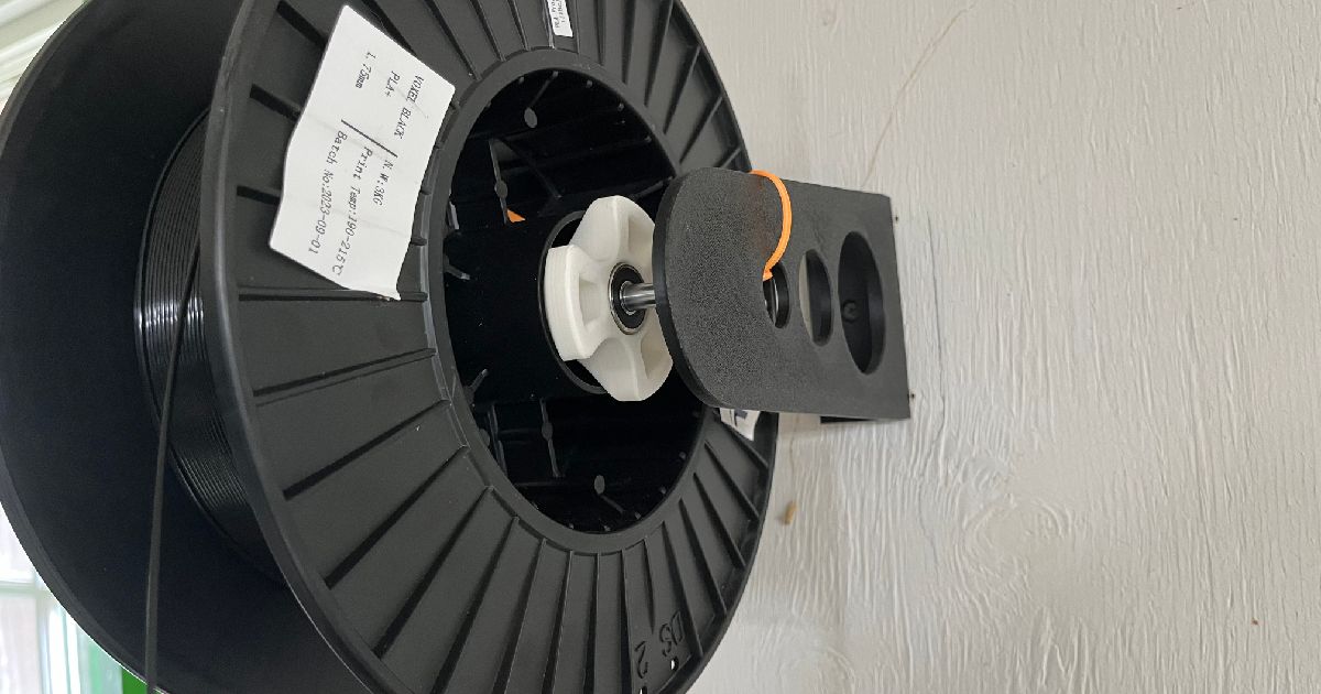 Wall Mounted Filament Reel Holder by Peteypoo | Download free STL model ...