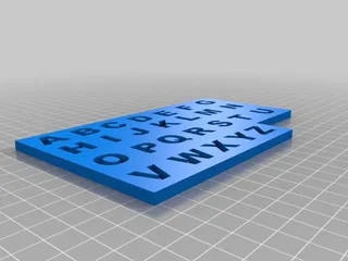 Letter & Number Board by timcogan | Download free STL model ...