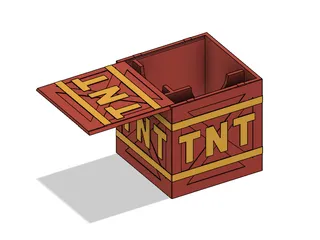 TNT Crate MTG Deck Box by thatcaddad | Download free STL model ...