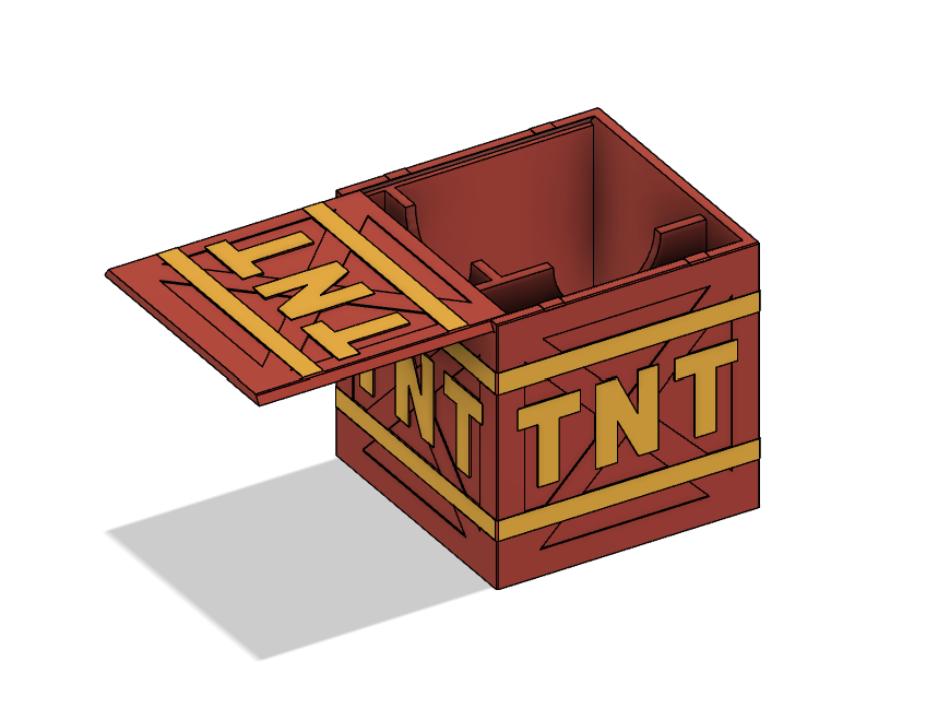 TNT Crate MTG Deck Box by thatcaddad | Download free STL model ...