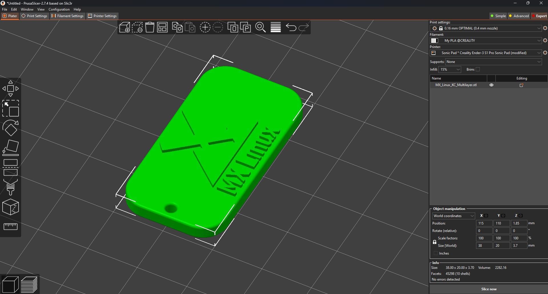 MX Linux key chain. by florinux | Download free STL model | Printables.com