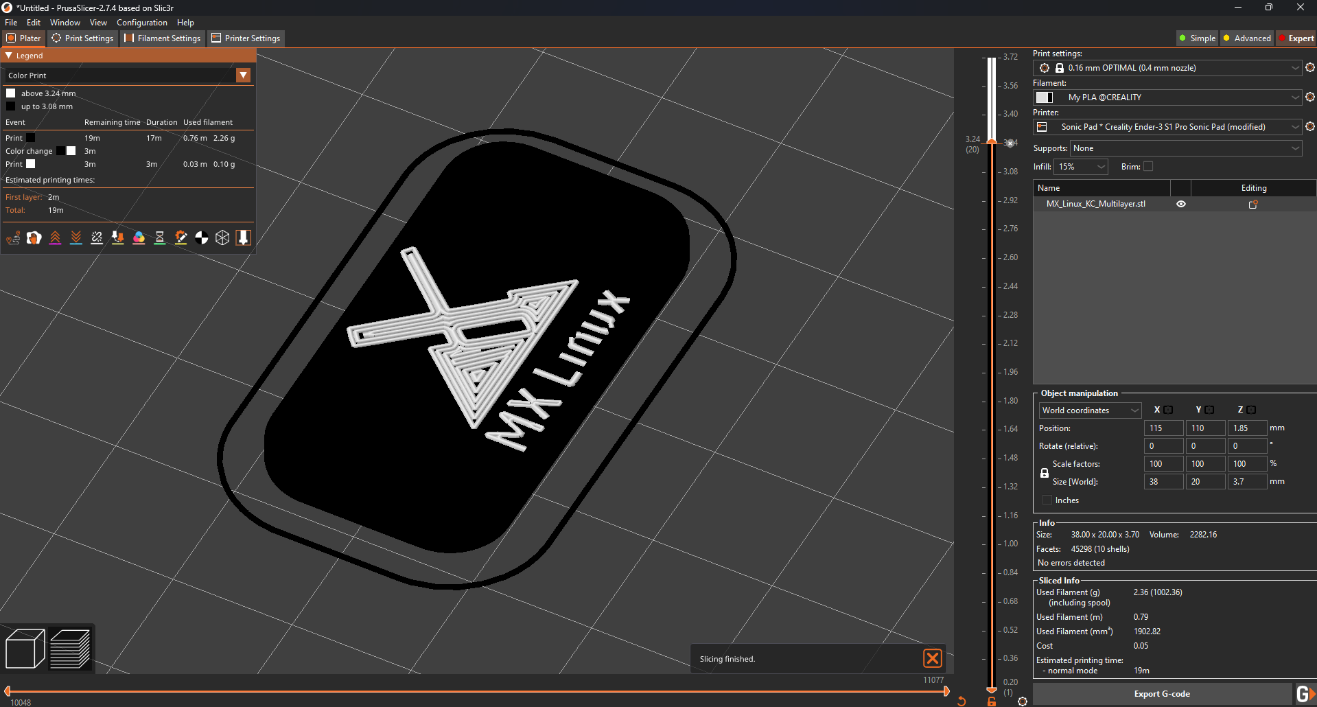 MX Linux key chain. by florinux | Download free STL model | Printables.com