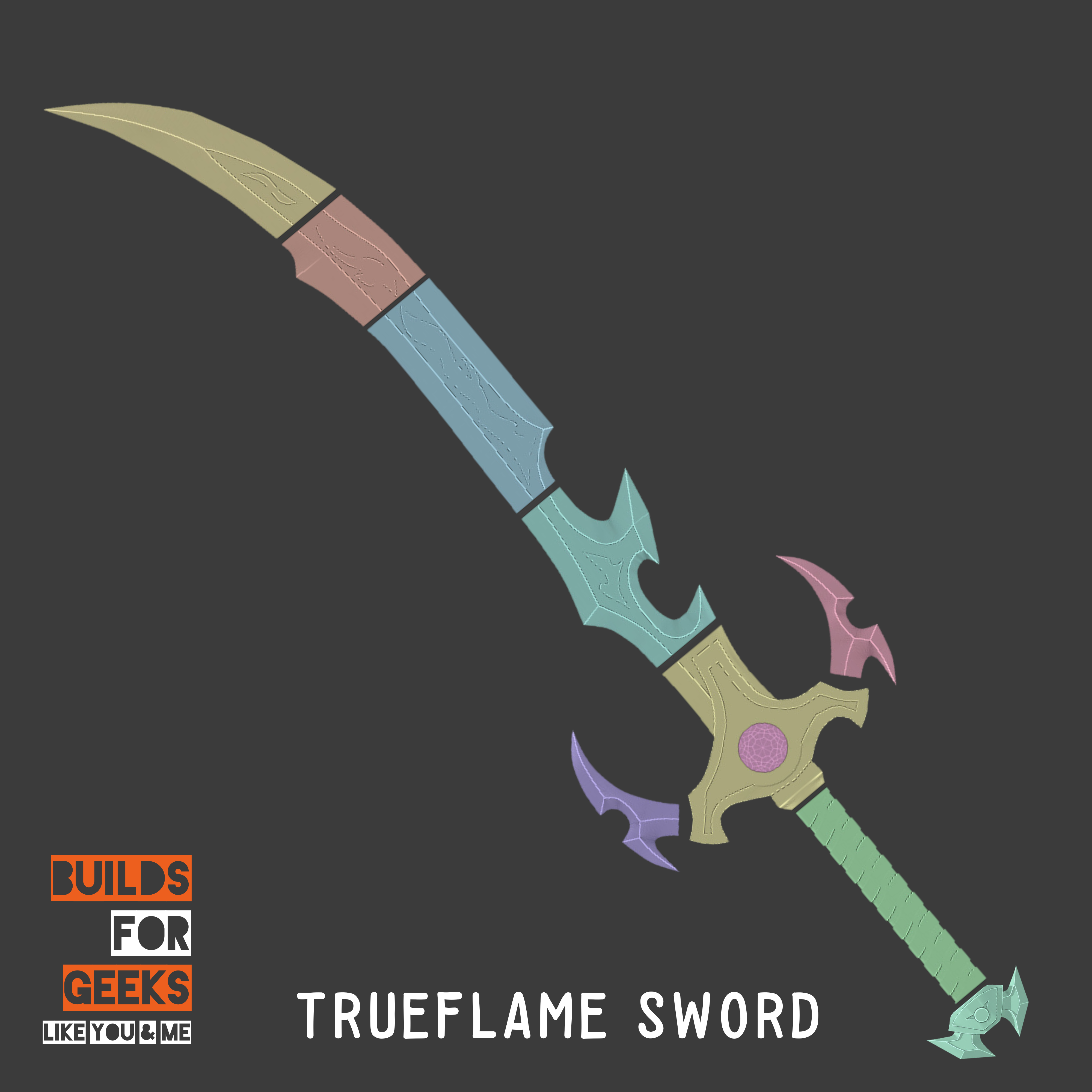 Trueflame Sword by Builds for geeks | Download free STL model ...