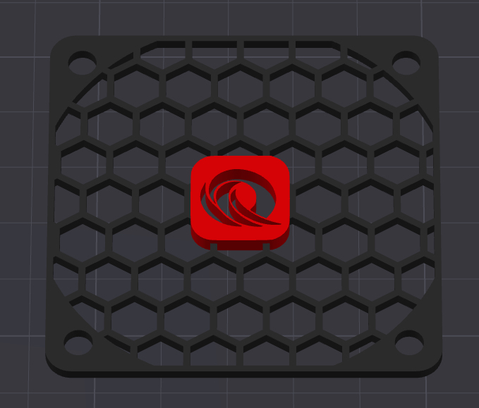 QIDI 60mm Fan Cover Logo by 3Dwork.io | Download free STL model ...