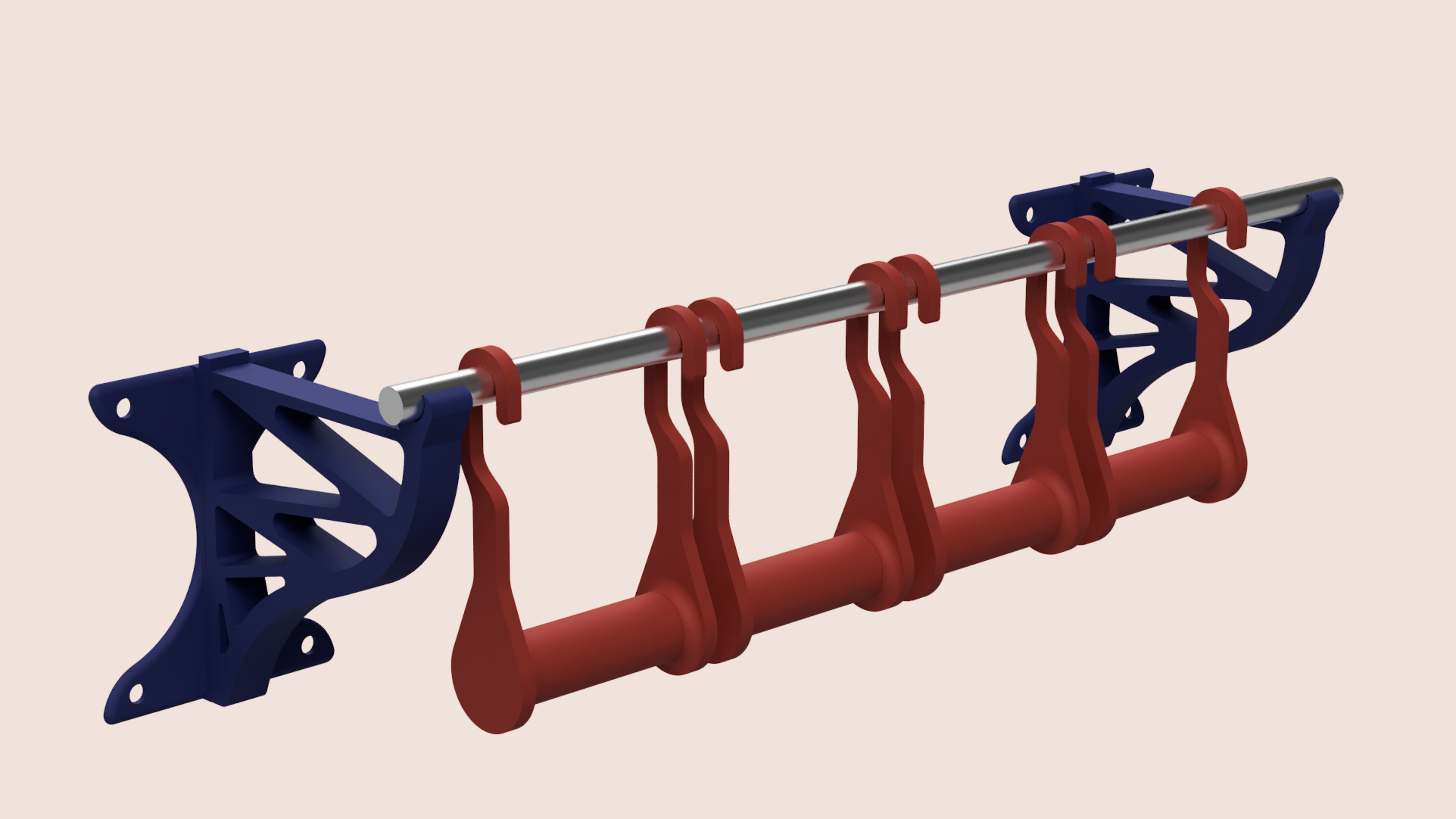 Filament wall-mounted rack with easy spool access (Parametric files) by ...