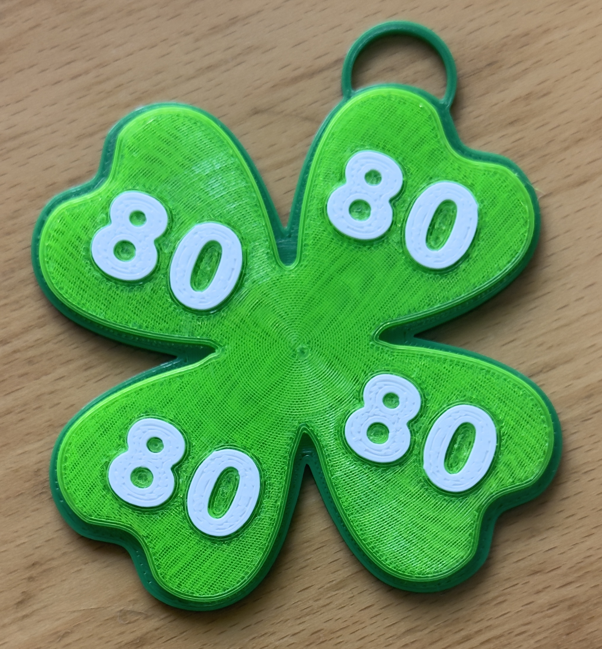 4 leaf clover decoration for the 80th anniversary by frank.m10 ...