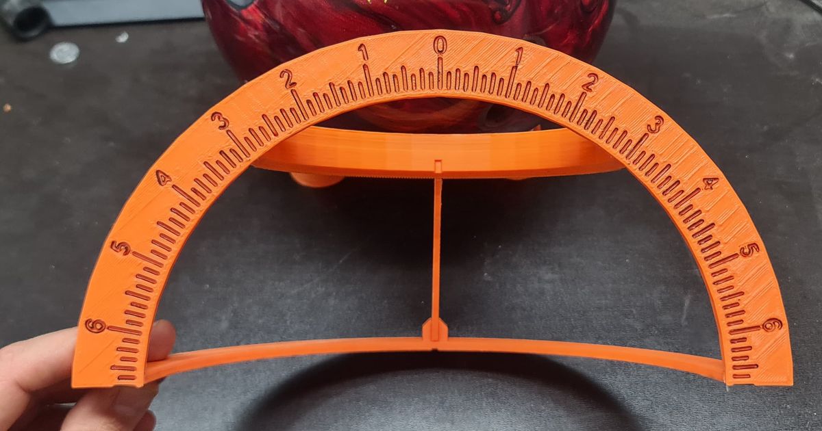 "Pro Sect" Bowling Ball Quarter Scale Layout Tool von 3DBowler ...