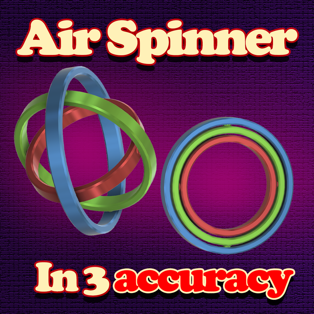 Air Spinner Print in Place -In 3 accuracy by 3d Print Hub | Download ...
