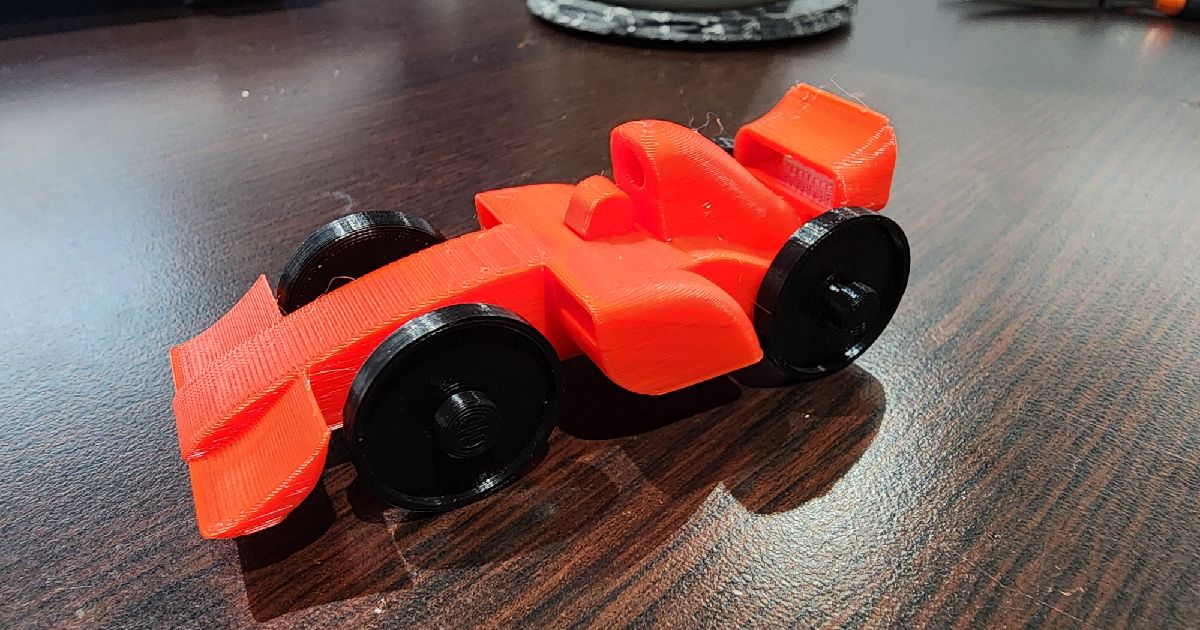 Wood Train F1 Car by Mellowaid | Download free STL model | Printables.com