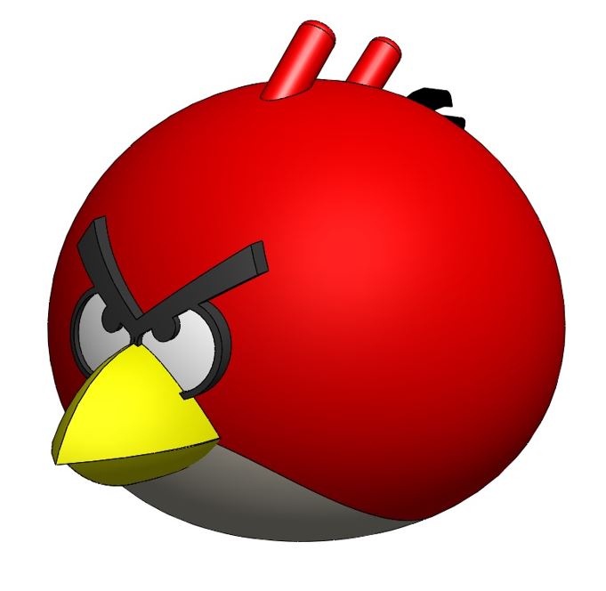 Angry Birds - Red by MarcinPaska | Download free STL model | Printables.com