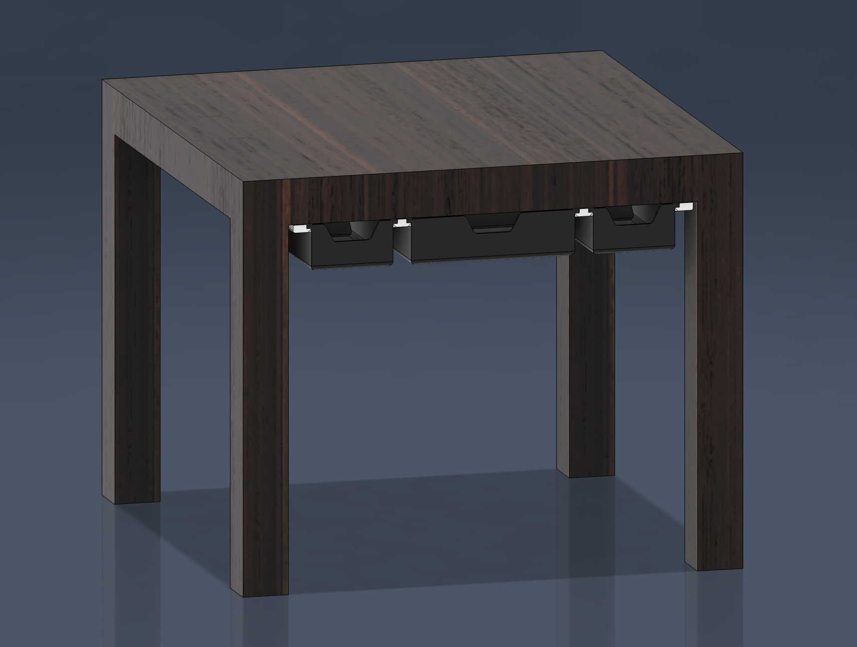Modular Under-Desk Drawer System (for Ikea LACK and others) by Doggy25 ...