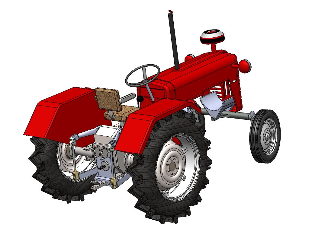 Tractor toy by MarcinPaska | Download free STL model | Printables.com