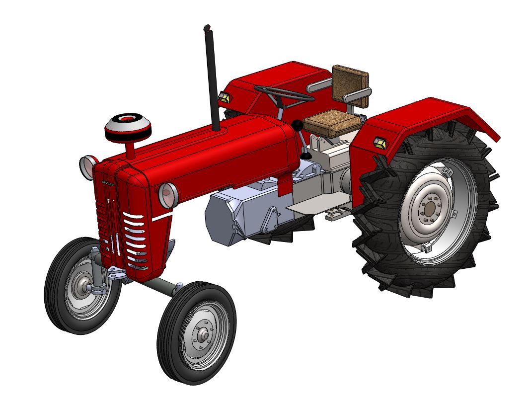 Tractor toy by MarcinPaska | Download free STL model | Printables.com