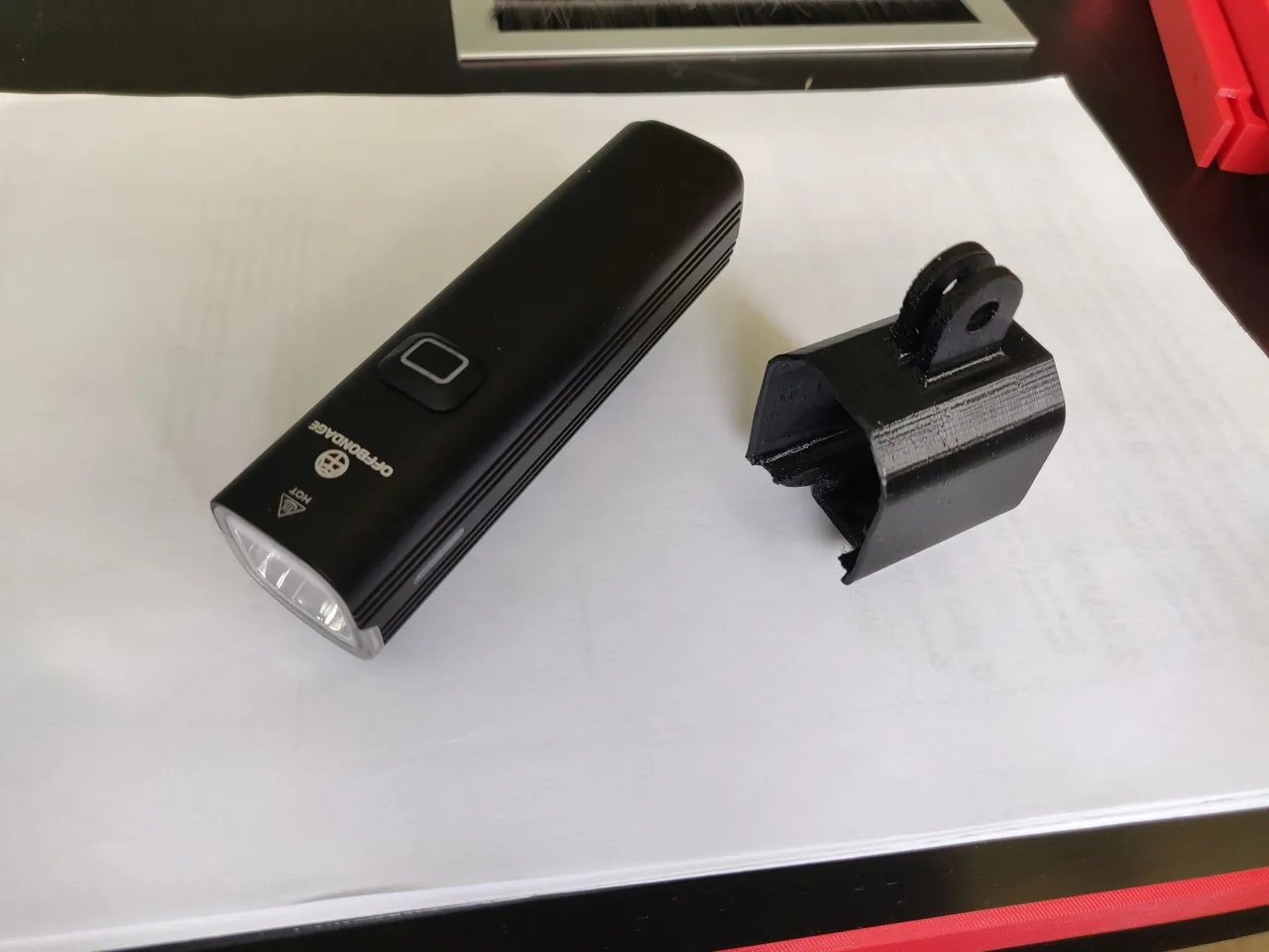 Offbondage bicycle light GOPro mount by Mighty_Mouse | Download free ...