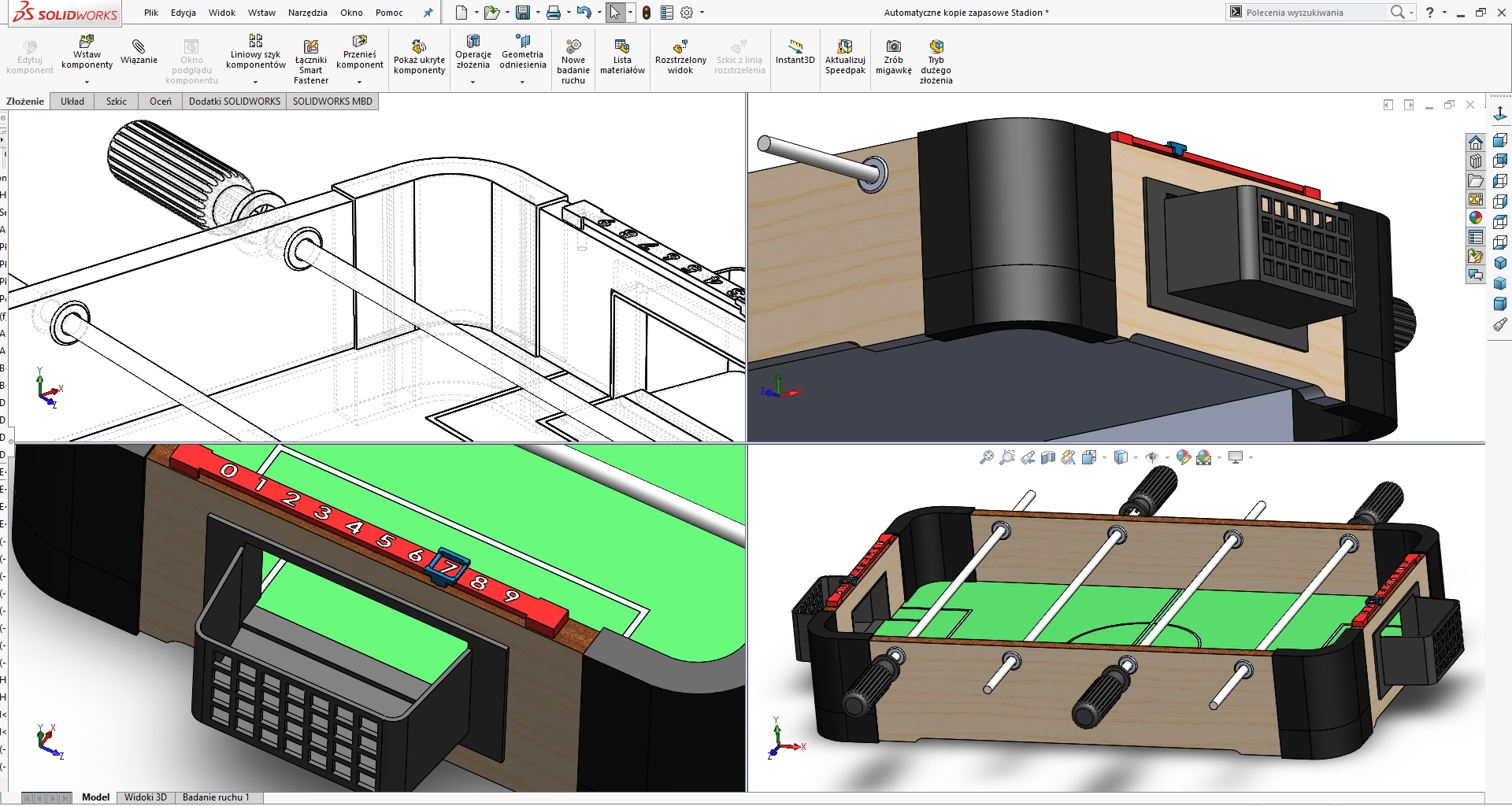 Foosball table by MarcinPaska | Download free STL model | Printables.com