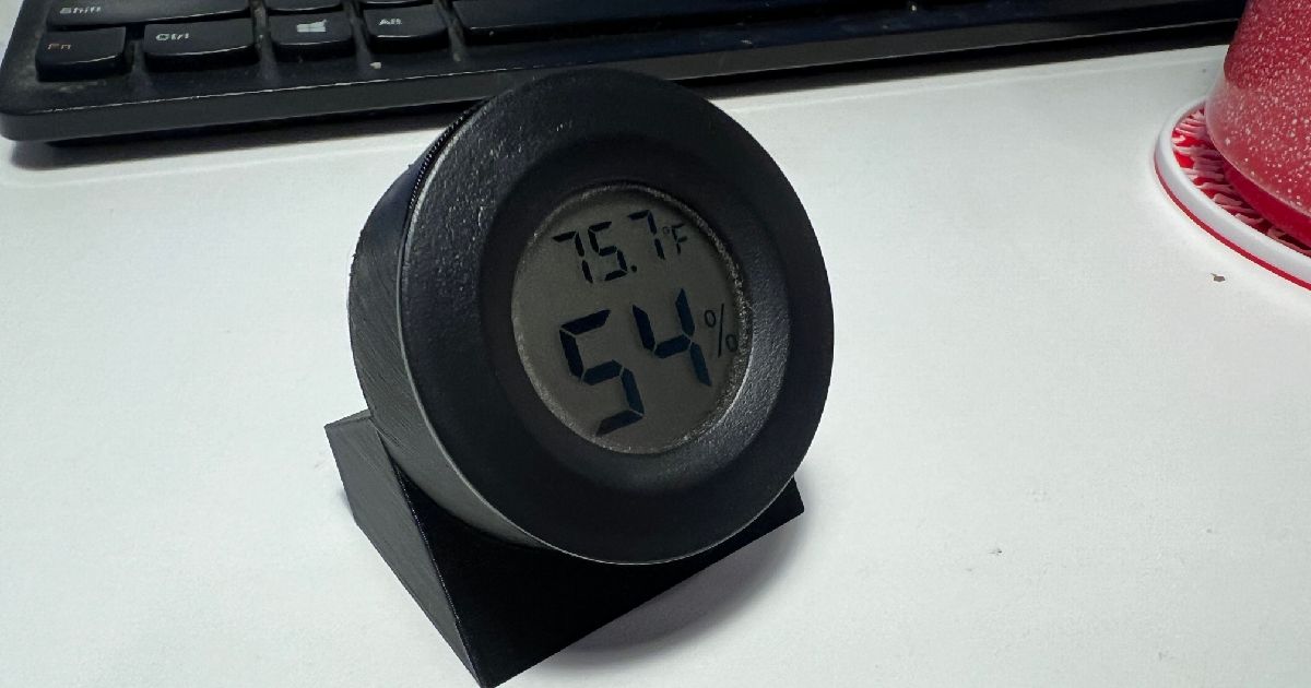 Humidity Temperature Sensor Stand Holder by captaincorey | Download ...