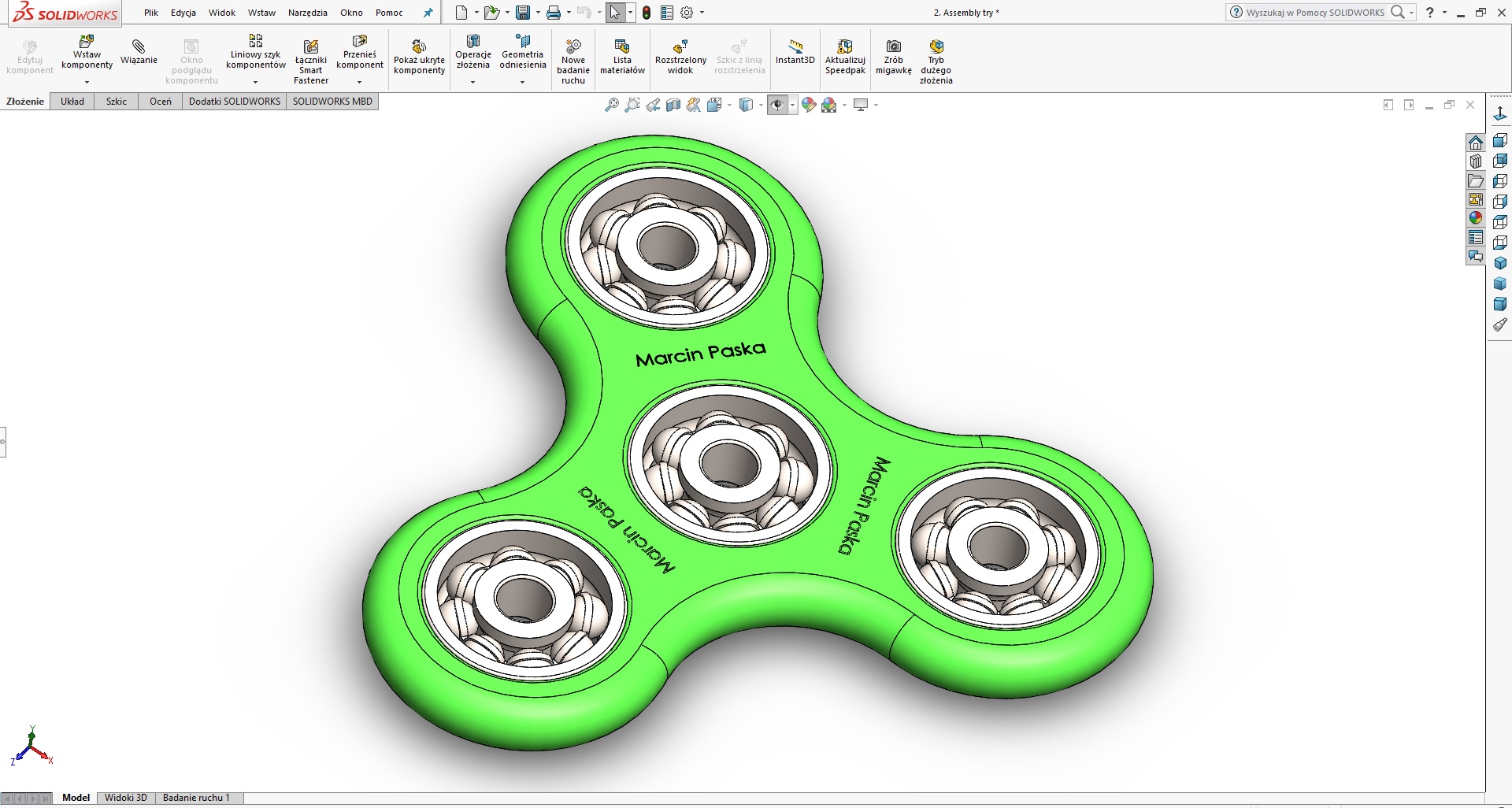 Fidget spinner by MarcinPaska | Download free STL model | Printables.com