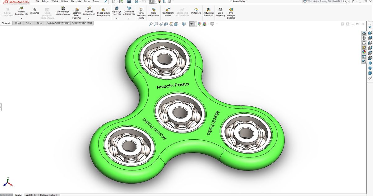 Fidget spinner by MarcinPaska | Download free STL model | Printables.com
