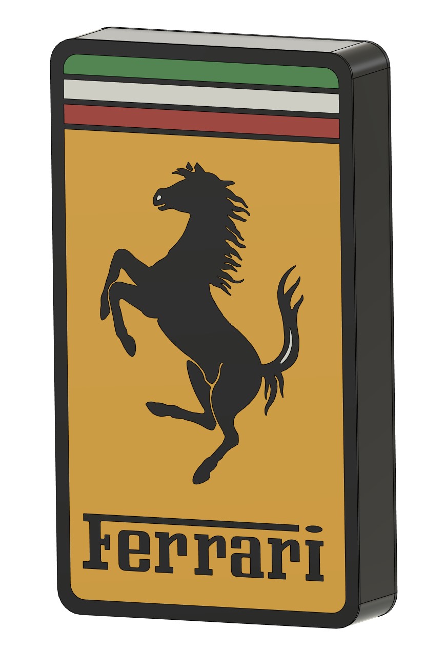 Ferrari Lightbox by Klexer | Printables Store