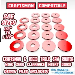 Craftsman Table saw router hole cap by DZ01 | Download free STL model ...