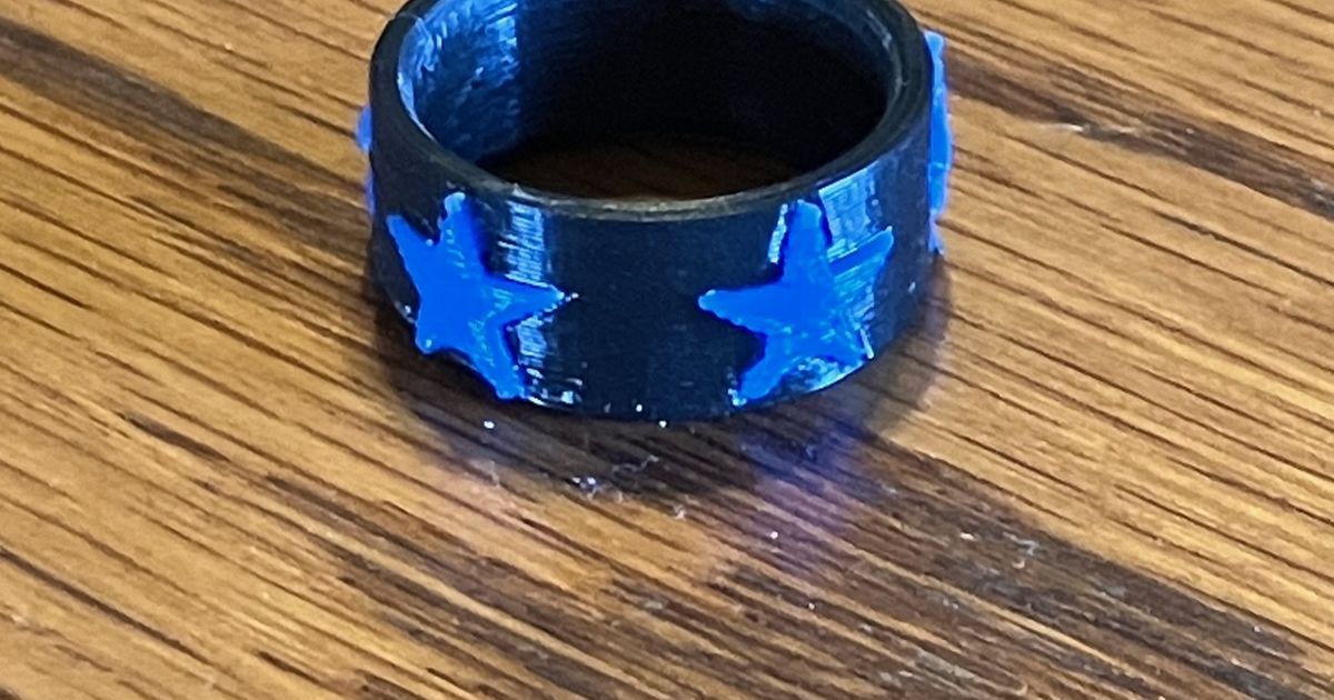 Star Ring by Filament Designs | Download free STL model | Printables.com
