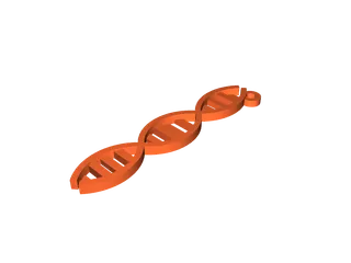 DNA strand keychain by clubmedic | Download free STL model | Printables.com