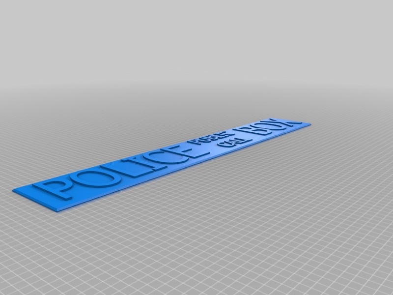 Police Box Sign by clubmedic | Download free STL model | Printables.com
