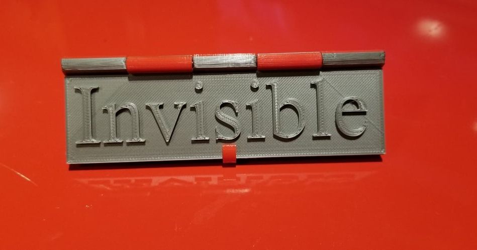 Visible Invisible Flag by clubmedic | Download free STL model ...