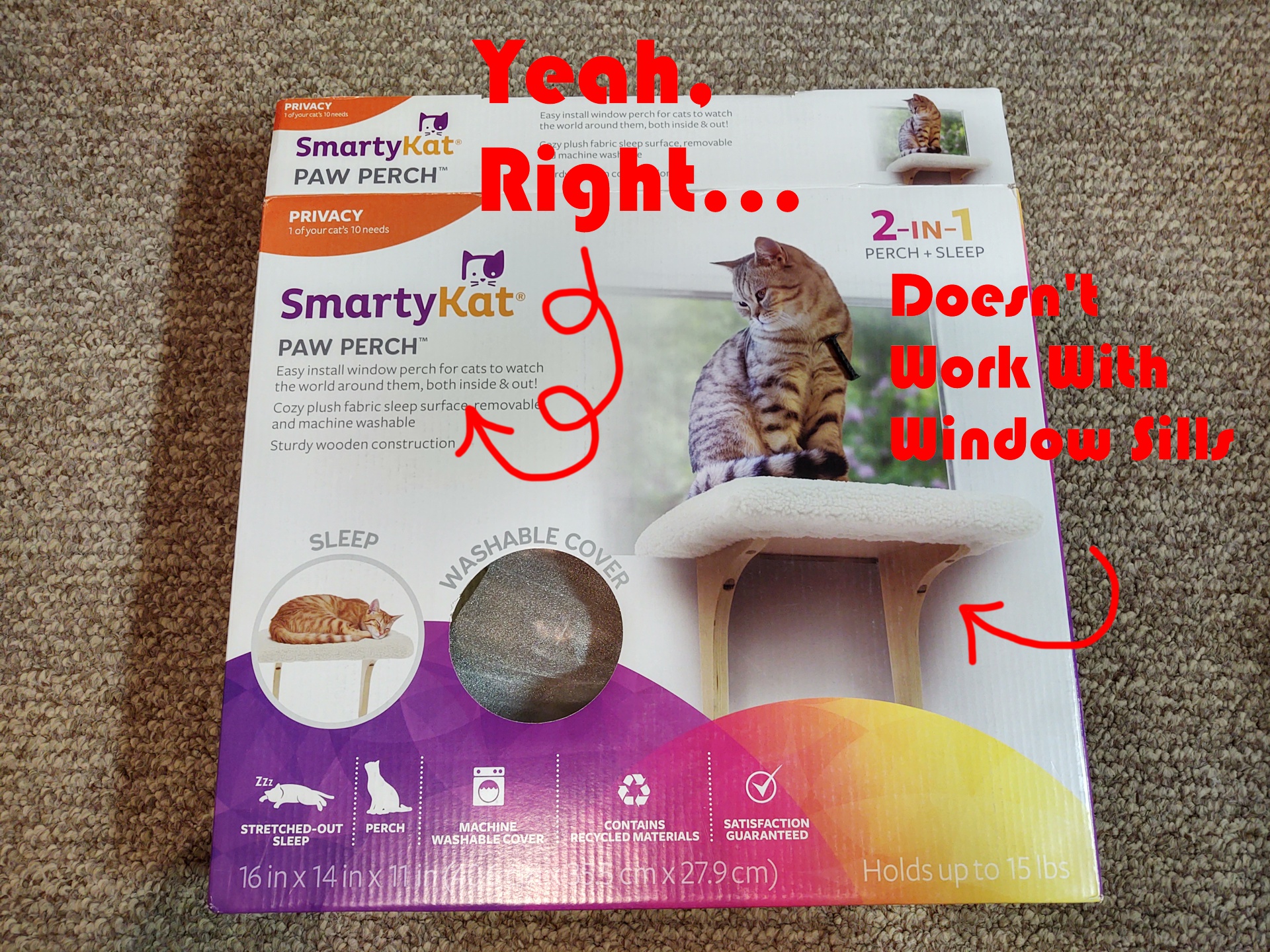 Cat Shelf Bracket for "SmartyKat Paw Perch," Or Build Your Own by Dork ...