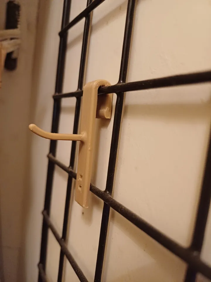 Grid wall Hook by gongshu lin | Download free STL model | Printables.com